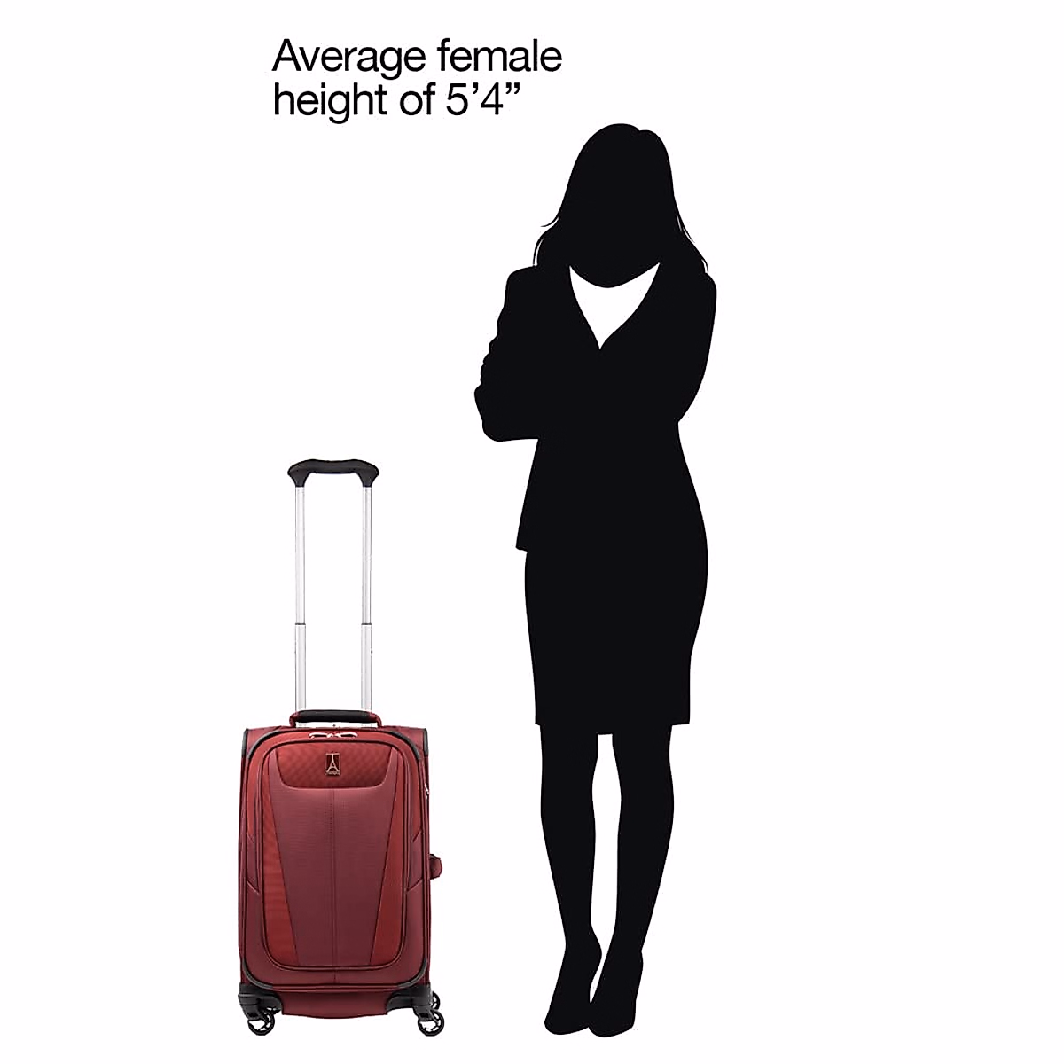 Travelpro Maxlite 5 Softside Expandable Carry on Luggage with 4 Spinner Wheels, Lightweight Suitcase, Men and Women, Burgundy, Carry On 21-Inch