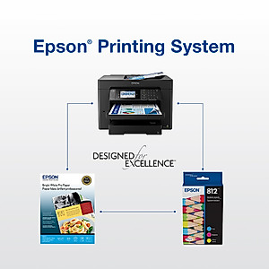 Epson T812 DURABrite Ultra Ink High Capacity Cyan Cartridge (T812XL220-S) for Select Workforce Pro Printers