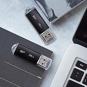 SP Silicon Power 128GB USB 3.1 & USB3.0 Hairline Finish Blaze B02 SP128GBUF3B02V1K