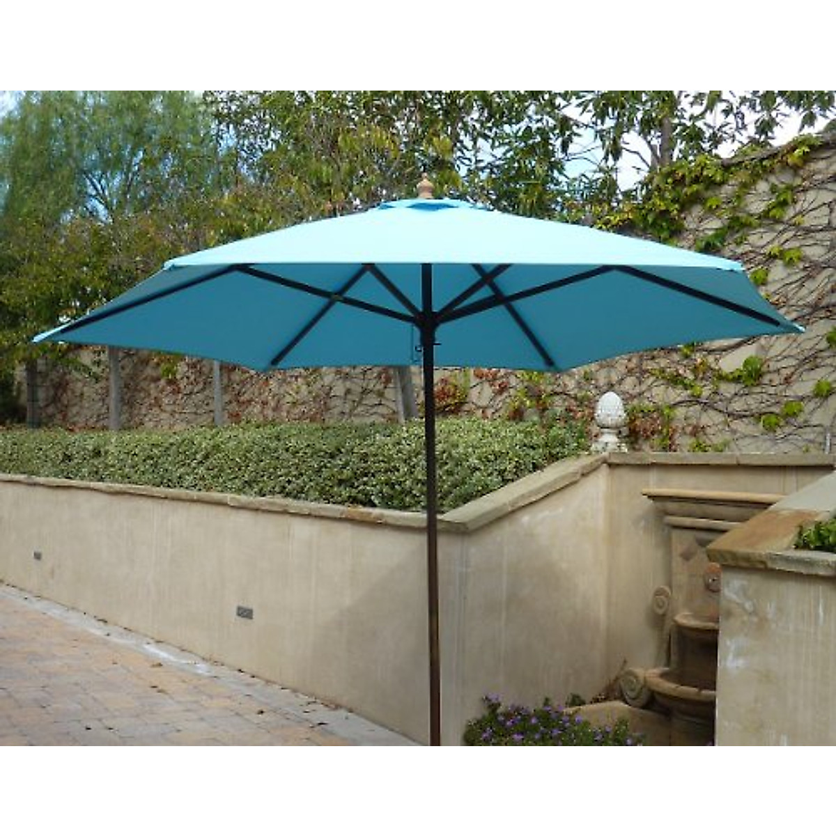 Formosa Covers 9ft Umbrella Replacement Canopy 6 Ribs in Light Blue (Canopy Only)