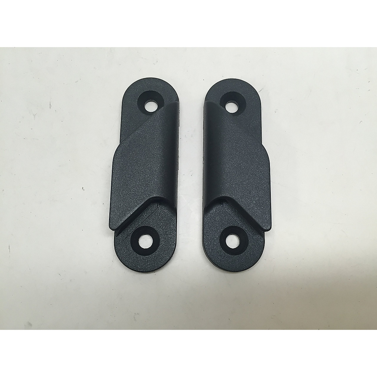 MARINE BOAT CANOE KAYAK PAIR of BLACK CLAM FINE LINE CLEATS LEFT RIGHT SIDE