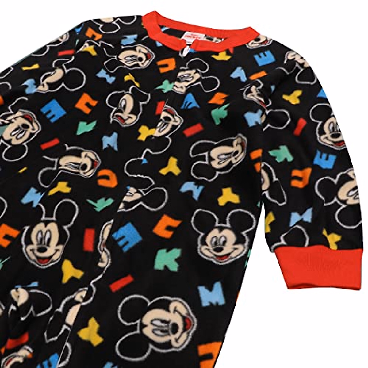 Disney Unisex Kids' Mickey Mouse Footed & Footless One Piece Fleece , MICKEY BUD 3, 2T