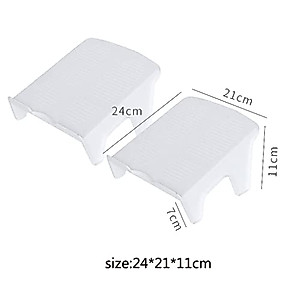 LUVADU ZCX Shoe Slots Organizer 2pcs Storage Shoe Space Saving, Non-Slip Double Deck Shoe Rack Holder for Shoes Storage Shoe Racks