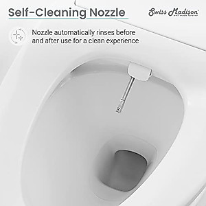 Swiss Madison Well Made Forever SM-STS21, Cascade Smart Toilet Seat Bidet , White