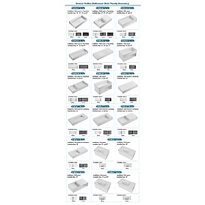 Serene Valley Bathroom Sink, Wall-Mount Install or On Countertop, 40" with Single Faucet Hole, Premium Granite Material in Matte Gray