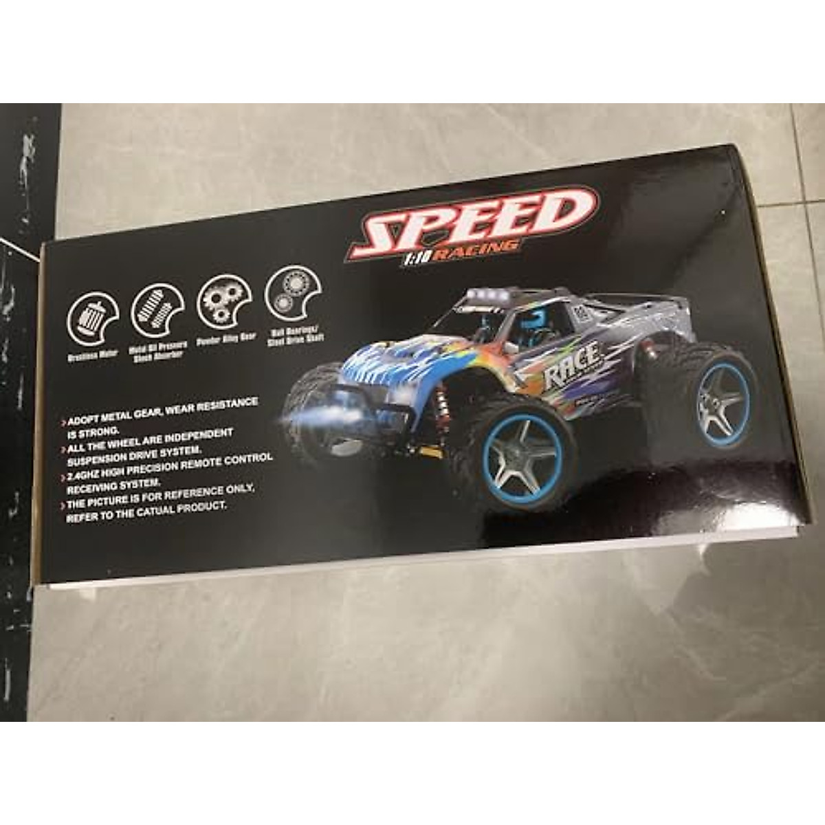 WLtoys 104019 1:10 2.4G Racing Remote Control Car 55KM/H 4WD Large Alloy Electric Remote Control Crawler RC car for Young People