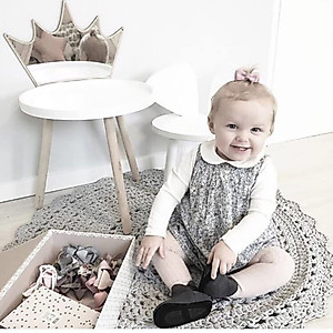 FOMIYES Crown Nordic Mirror Wooden Cartoon Wall Mirror Vanity Mirror for Girls Baby Kids Nursery Bedroom Decoration