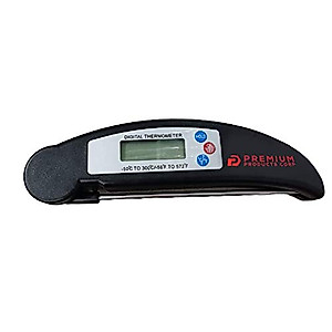 Premium Products Corp. Ash Basket with Handle - Perfect for Large Big Green Eggs & Kamado Joe Classic Sizes - Fits Most Grills - Free - Bonus Instant Read Thermometer (1)