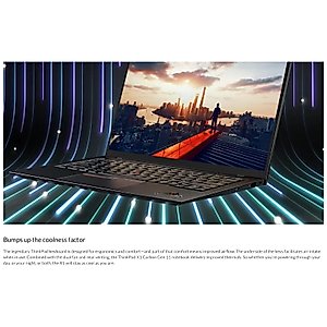 Lenovo Gen 11 ThinkPad X1 Carbon Laptop with Intel Core i5-1335U Processor, 14" WUXGA Non-Touch Display, 16GB LPDDR5 RAM, 512GB Gen4 Performance SSD, Thunderbolt, Backlit Keyboard and Windows 11 Pro