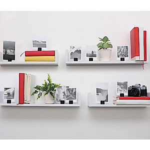 20 Pack Mini Wood Table Number Holders - Place Card Holders, Dinner Table Card Holders, Name Card Holders for Tables, Wooden Picture and Sign Holder (Black)