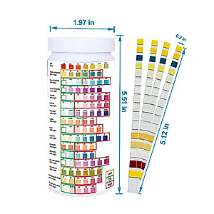 16 in 1 Water Testing Kits for Drinking Swimming Water, Well Water Test Kit for Home Tap Water Quality, Strips Testing Lead Fluoride pH Iron Chlorine Hardness and More (50)