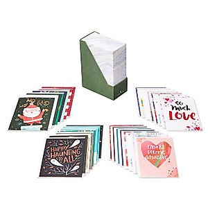 American Greetings Deluxe Holiday Card Assortment, Graduation, Fathers Day, Birthdays and All Occasions (33-Count)