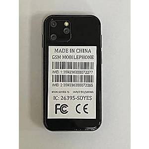 Sudroid Unlocked Mini Smartphone, 2.5 Inch The World's Smallest Cell Phone 3G Network Premium Child Phone Quad Core Small Phone (Black)