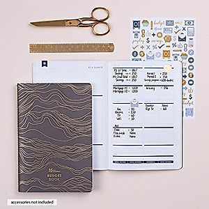 Erin Condren Designer Petite Planner - Budget Book Edition 4. Includes Spending Habit Summary, Income and Saving Tracking, and Bill Tracking. Functional Stickers
