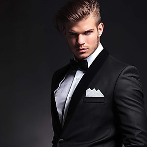 100 Pieces White Handkerchiefs Classic Hankies Bulk Set Pocket Square Towel Small Size for Tea Parties for Men