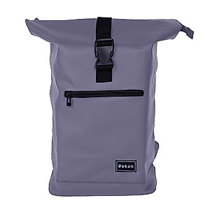 ROTOT Roll Top Travel Backpack, 22L High Volume Laptop Bag Carry on Accessories Essentials (Gray)