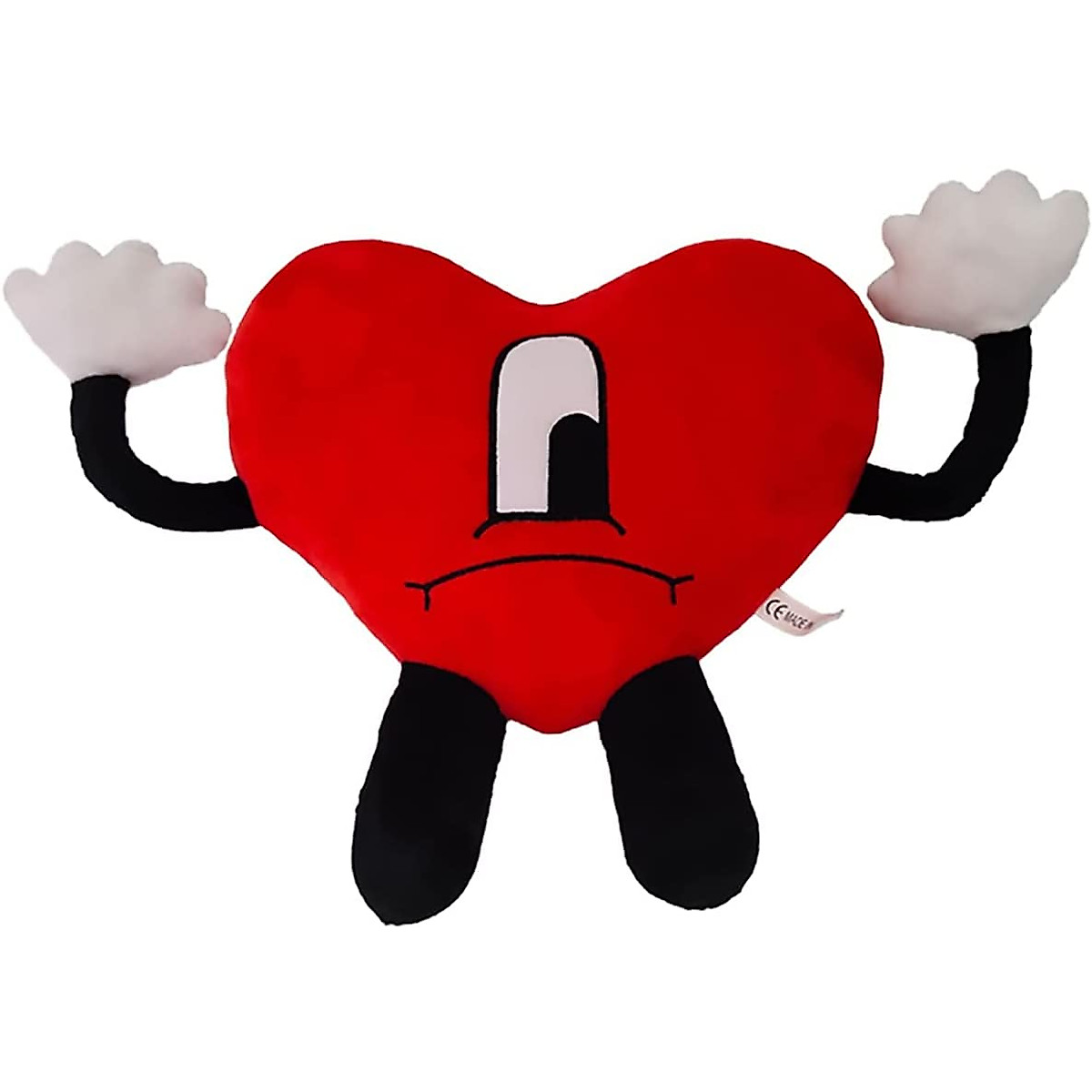 Bad Cute Bunny Plush Figure Toy 9.4 Inch Love Hearth Plush Toys for Kids and Fans Gift for Special Valentinas Christmas Day(Hearth Man)