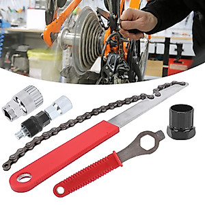 Demeras Bicycle Repair Wrench Tool Kits Installation Remove Outdoor Cycling Maintenance Carbon Steel Cassette Tools Set for Road Mountain Bikes