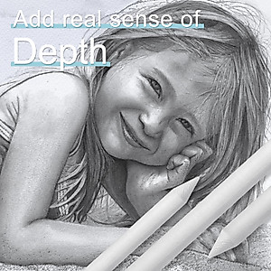 Jeimier 20Pcs Blending Stumps for Drawing, Tortillions Blending Sticks for Beginner Drawing, Art Blenders, Blending Tools Paper Stumps for Shading Completed, Blending Pencil for Sketching, Softness