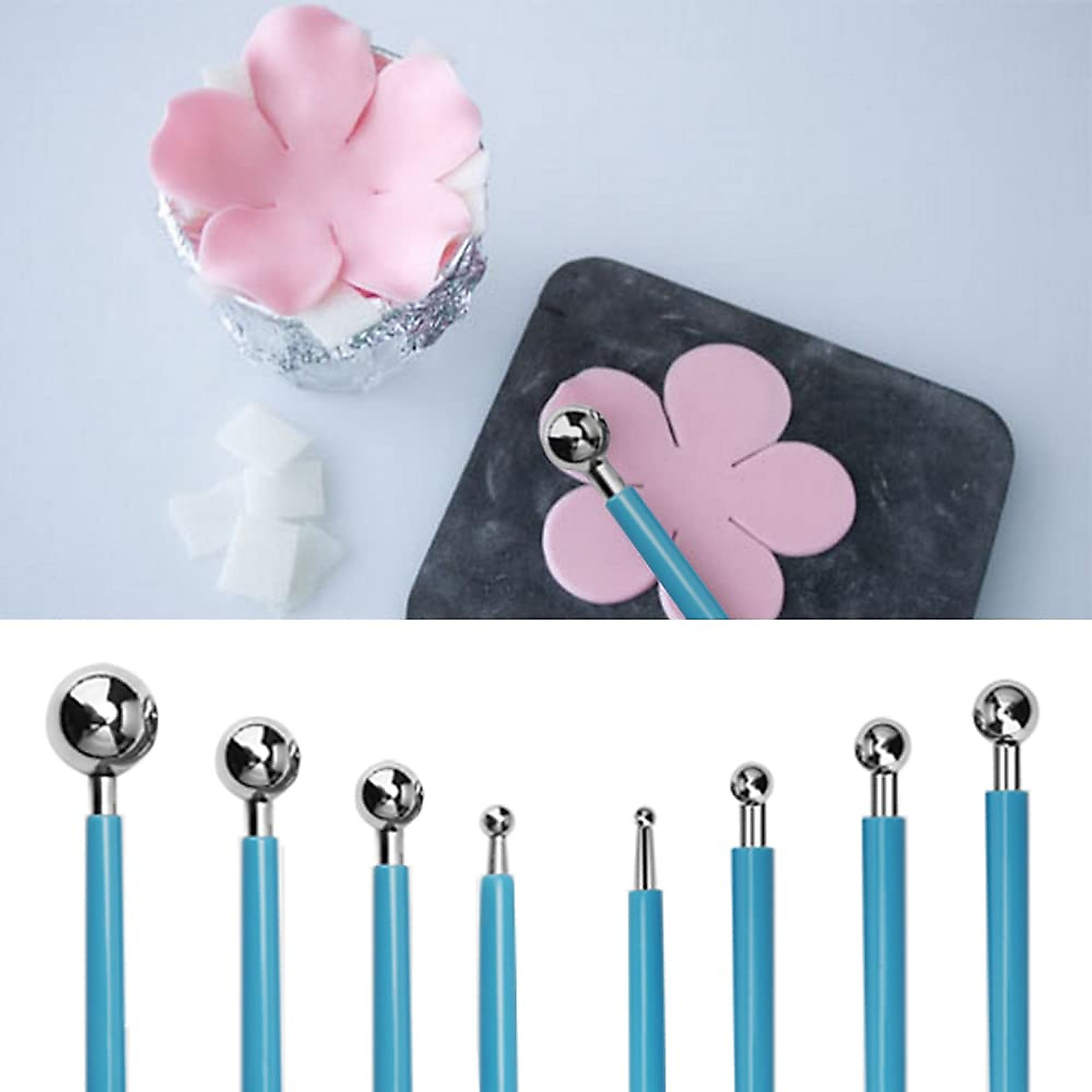 iMilotoz 18 PCS Clay Tools, Polymer Clay Sculpting Tools, Portable Double Sided Pottery Tools for Modeling, Carving, Molding, DIY Crafting, Nail Art