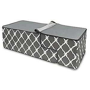 Best Pet Supplies Foldable Foam Pet Steps for Small Dogs and Cats, Portable Ramp Stairs for Couch, Sofa, and High Bed Climbing, Non-Slip Balanced Indoor Step Support, Paw Safe - Gray Lattice, 4-Step (H: 22")