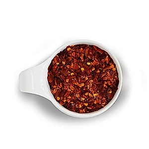 TUTTOCALABRIA Calabrian Crushed Chili Dry Pepper Flakes, Large Shaker, Product of Italy, 250 gm (8.81 oz) All Natural, Non-GMO, Product of Italy