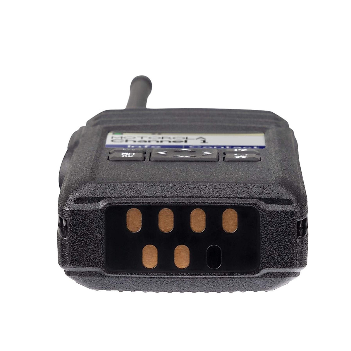 6 DTR600 Digital 900 MHz. License Free Digital Two-Way Business Radios with Display, 6 HKLN4604 Swivel Earpieces & 1 PMPN4465 6 Radio Charger by Motorola Solutions - Intended for Business Use