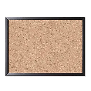U Brands Cork Bulletin Board, 17" x 23", Black Wood Frame (026U00-01)