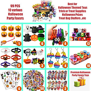 MSOOIIO Premium Halloween Party Favors Toys for kids,Assortment Cute Supplies Toys,School Classroom Rewards, Prizes, Trick or Treat Bag Stuffers