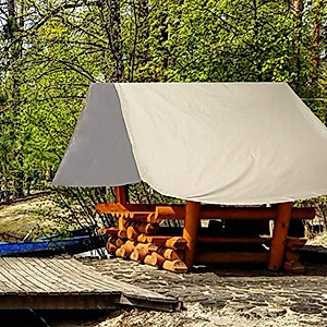 Outdoor Swing 3 Colors Choices Canopy Kids Playground Roof Heavy Duty Swing Set Canopy Waterproof Cover Replacement Tarp Sunshade(2#)