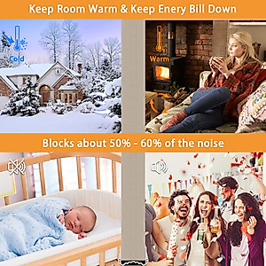 Eweniar 2-Pack Door Draft Stopper PVC Adjustable Length 37" Easy to Install Door Bottom Gap Filler