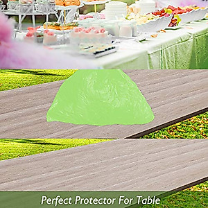 Plastic Tablecloths for Rectangle Tables 3 Pack 54" x 108" Party Table Cloths Disposable for 6 to 8 Foot Tables Indoor or Outdoor Parties Birthdays Weddings Christmas Anniversary Buffet Table (Pink)