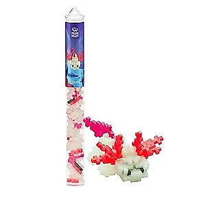 PLUS PLUS - Axolotl - 70 Piece Tube, Construction Building Stem/Steam Toy, Interlocking Mini Puzzle Blocks for Kids
