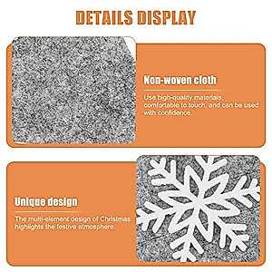 8PCS Xmas Five- Pointed Star Cutter Fork Bag Christmas Tableware Cover Decor Decor for Celebration Party