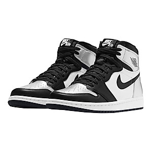 Jordan Womens Air 1 Retro High OG WM CD0461 001 Silver Toe - Size 12W