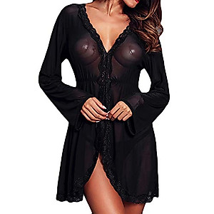 Sexy Bodysuit for Women, Sheer Bralette Women's Lingerie Lingere Woman Sexy Lengeries Sexy Lengerie Sex Sexy Lengererie Women Bodysuit Sexy Lenceria para Mujer Sexy Women Sexy (XXL, Black)