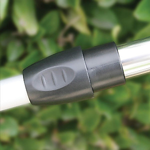 Carrand 93089 Flow-Thru 10" Wash Brush with 68" Aluminum Extension Pole , Black