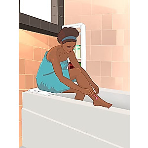 Bathtub Bench and Cabinet Anti-Slip Shower Chair and Bathroom Storage, White | FSA HSA Eligible