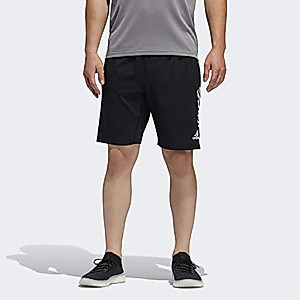 adidas Men's 4KRFT 3-Stripe+ Woven 9-Inch Short Black Medium