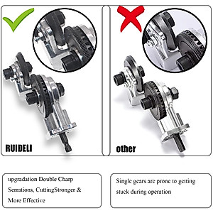 Electric Drill Plate Cutter Upgrade Drill Nibbler Metal Cutter Electric Drill Shears Attachment Metal Cutter For Cutting Aluminum Lron Copper Flat Metal Sheets