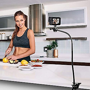 Pipishell Webcam Mount - Flexible Desk Stand Clamp Gooseneck Stand for Logitech Webcam C930e,C930,C920, C922x,C922, Brio 4K, C925e,C615