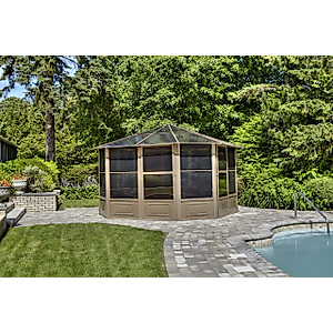 Gazebo Penguin Florence Solarium 12 Ft. x 12 Ft. in Sand