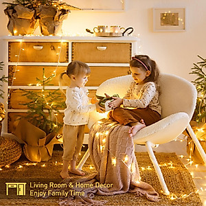 JMEXSUSS Warm White Christmas Lights, 300 LED Christmas String Lights Indoor Outdoor Waterproof Clear Wire, 8 Modes Fairy String Lights Plug in for Room Christmas Tree Bedroom Holiday Garden Decor