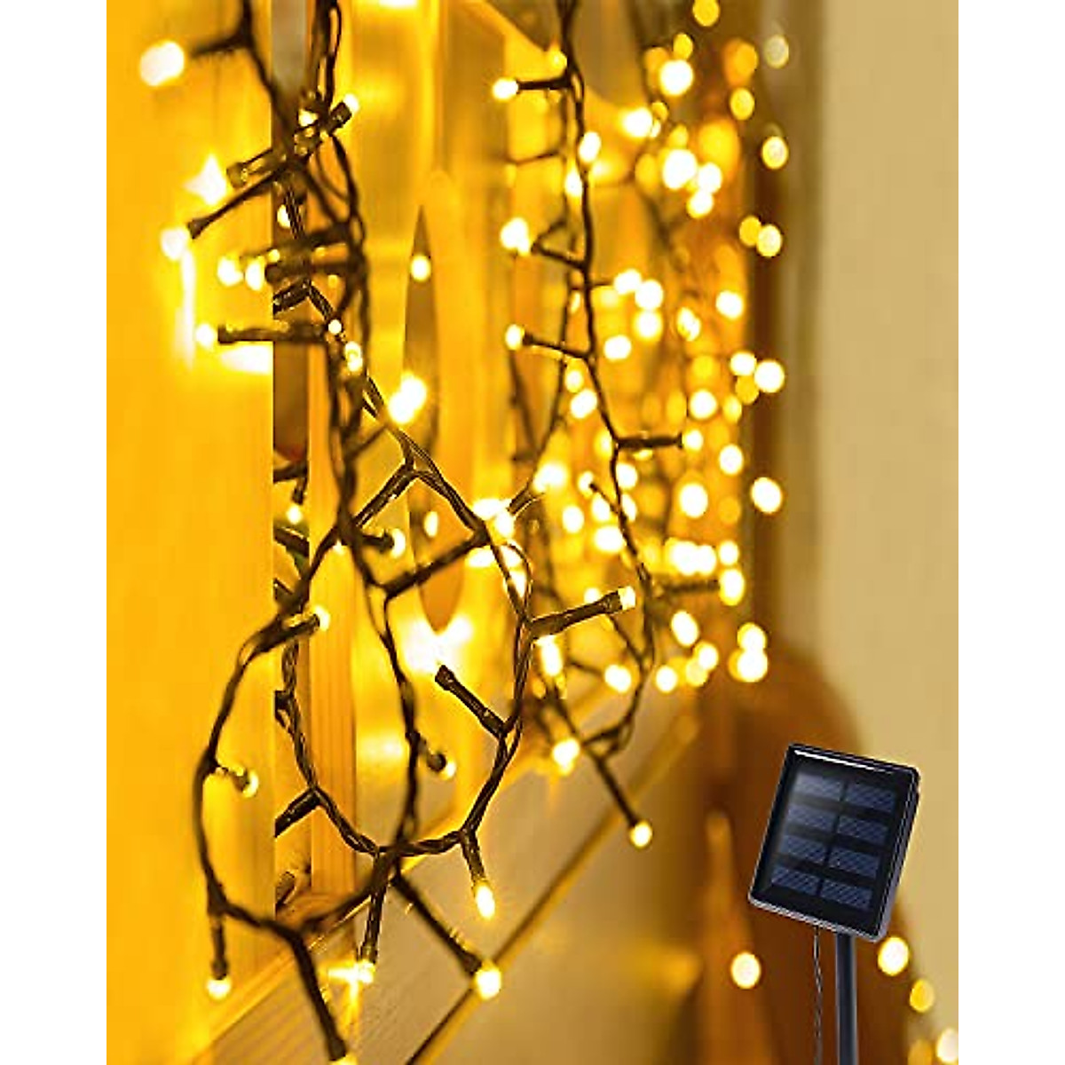 OxyLED Solar String Lights Outdoor, 72ft 200 LED String Lights Solar Powered Waterproof Decorative Fairy Lights for Garden Patio Wedding Party Christmas Tree Halloween (Warm White)