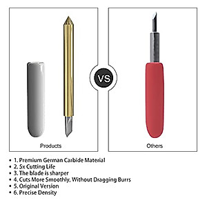 2 PCS Premium Fine Point Blade Compatible with Cricut Explore Air 2/Explore 3, Replacement Cutting Blades Compatible with Cicut Maker/Maker 3, Can Cut Most thinner Materials, Original Version