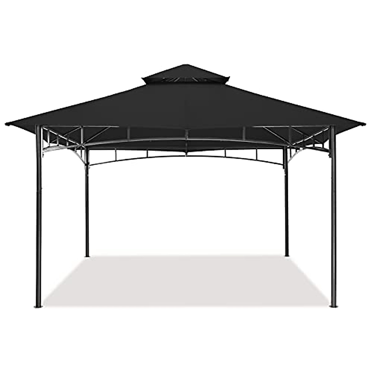 MASTERCANOPY Outdoor Garden Gazebo for Patios with Stable Steel Frame(11x11, Black)