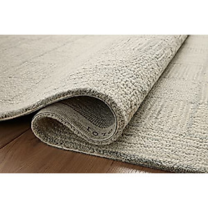 Loloi Chris Loves Julia x Francis Collection FRA-03 Silver/Sky, Contemporary 7'-9" x 9'-9" Area Rug