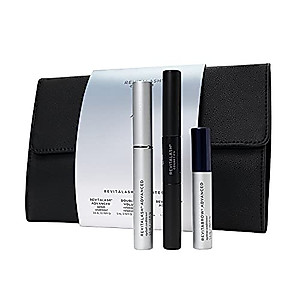 RevitaLash Cosmetics, RevitaLash Favorites - RevitaLash Advanced 3.5ml, RevitaBrow Advanced 1.5ml, Mini Double-Ended Volume Set & Signature Cosmetic Bag