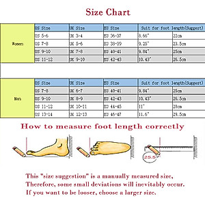 Memory Foam Slippers for Women's and Men's Casual House Shoes (PinkOrange,Women9-10/Men7-8)