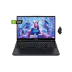 Lenovo Legion 5 Gaming Laptop, 15.6'' FHD 120Hz Display, AMD Ryzen 5 5600H, GeForce RTX 3050Ti, 32GB RAM, 1TB NVMe PCIe SSD, RGB Backlit Keyboard, Wireless-AX, DP, HDMI, Windows 11 Home, Blue